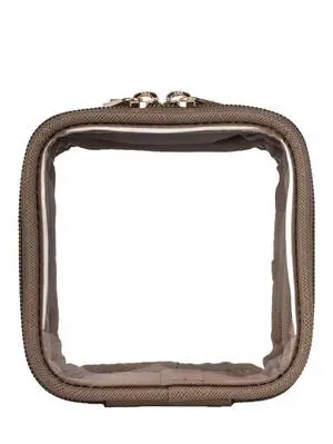 CALPAK Tiny Clear Cosmetics Case - Mocha