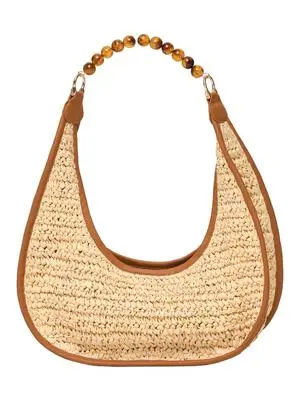 L*Space Mira Mar Raffia Hobo Bag - Natural