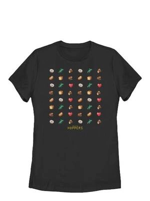 HOPPERS Beaver Mabel And Tom Lizard Classic Icons Graphic T-shirt - Black