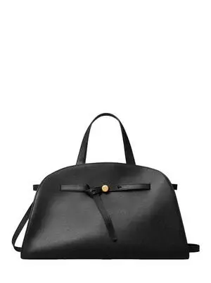Tory Burch Romy Leather Satchel - Black