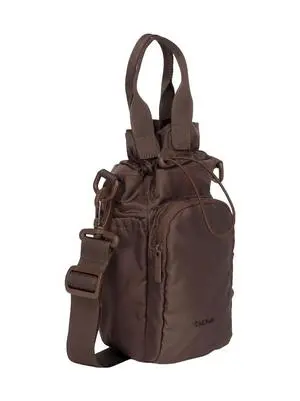CALPAK Water Bottle Holder With Crossbody Strap - Walnut