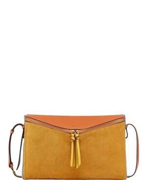 MCM MCM Large Shoulder Bag In Suede And Calf Leather