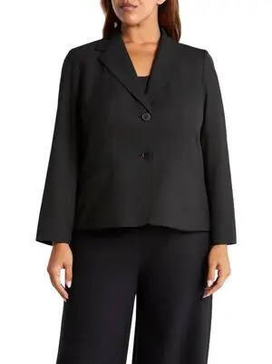 KASPER Two-button Blazer - Black