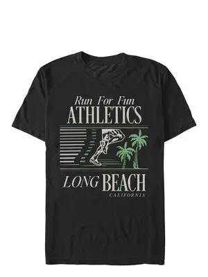 LOST GODS Run For Fun Short Sleeve Graphic T-shirt - Black