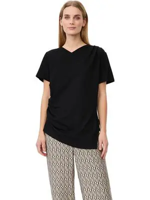 MASAI COPENHAGEN Masai Copenhagen V-Neck Draped T-Shirt