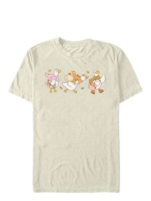 LOST GODS Geese Fall Lineup Graphic T-shirt Ivory