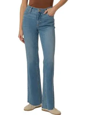 Kut From The Kloth Kelly Fab Ab Raw Hem High Waist Kick Flare Jeans - Legend