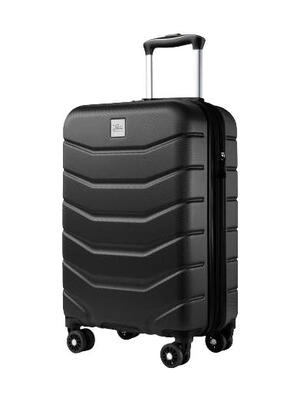 SKYWAY Silverton Hardside Expandable Carry-on Spinner Luggage - Black
