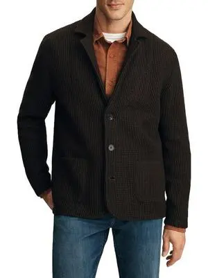 34 HERITAGE 34 Heritage Birch Waffle Knit Sweater Blazer