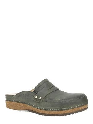 Dansko Maggy Penny Loafer Platform Clog - Olive