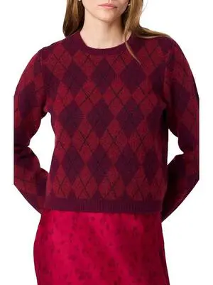French Connection Koda Jacquard Knit Sweater - Argyle