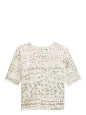 PARTOW PARTOW Dina Textured Silk Blend Top