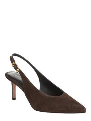 Veronica Beard Veronica Beard Luciana Suede Slingback Pumps Espresso