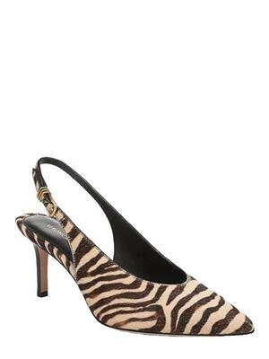 Veronica Beard Luciana Suede Slingback Pumps - Ziger Brown