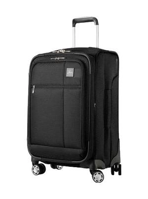 SKYWAY Sigma 7.0 Softside Expandable Carry-on Spinner Luggage - Black