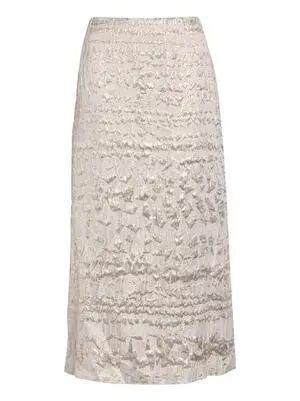 PARTOW PARTOW Alina Textured Silk Blend A-Line Skirt