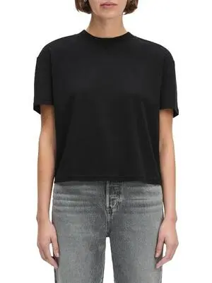 FAVORITE DAUGHTER The Everyday Organic Cotton T-shirt - Black
