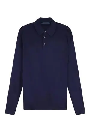 Kiton Kiton Ciro Buttoned Polo Shirt Blue