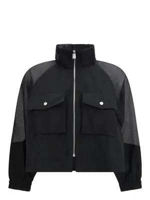 Pinko Beth Sheer-panel Jacket - Black