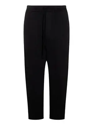 THOM KROM Drawstring Casual Pants - Black