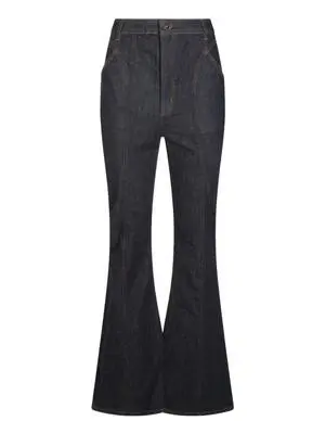SELF-PORTRAIT High-Rise Flared Jeans