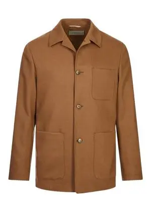 Canali Patch-pocket Jacket - Brown