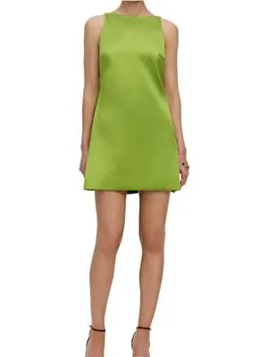 SELF-PORTRAIT Sleeveless Bow Detail Dress - Green