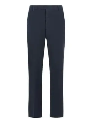 PT TORINO Tailored Trousers With Belt Loops - Navy