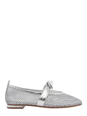 ALEXANDRE BIRMAN Clarita Ballerina Mesh Flats - Silver