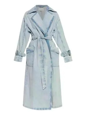 GESTUZ Parwana Trench Coat - Blue