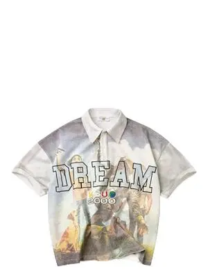 VALE FOREVER Graphic-print Polo Shirt - White