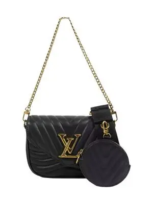 LOUIS VUITTON Louis Vuitton New Wave Shoulder Bag Black