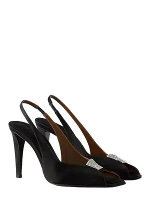 GIUSEPPE ZANOTTI La Nuit Slingback 90 Pumps - Black