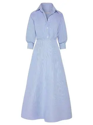 Altuzarra Eleanor Striped Shirt Dress - Blue