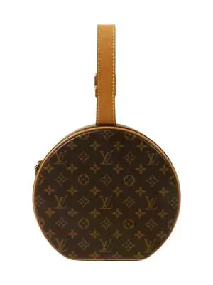 LOUIS VUITTON Monogram Petite Boite Chapeau Clutch Bag - Brown