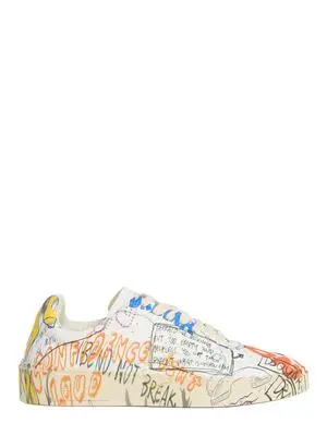 Dsquared2 Rider Sneakers With All-over Scribble Detailing - Fantasy