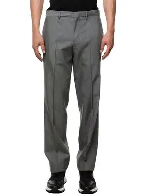 Prada Belt-loop Tailored Trousers - Grey