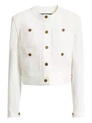 Balmain Four-pocket Denim Jacket - White