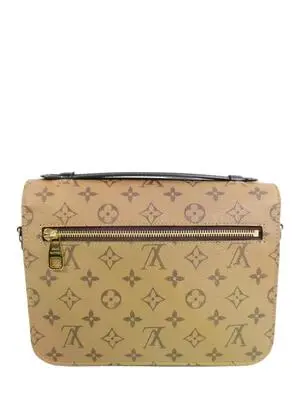 LOUIS VUITTON Monogram Reverse Pochette Metis Bag - Brown