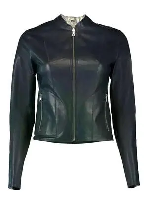 LAMARQUE Chapin Leather Jacket - Blue