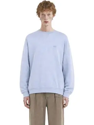 Loewe Cotton Sweatshirt With Anagram Embroidery - Blue
