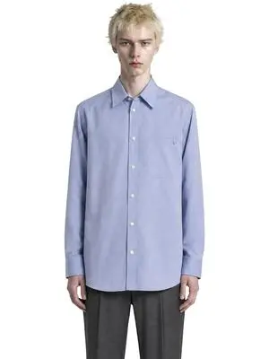 Valentino Garavani Vgold Oxford Cotton Shirt - Blue