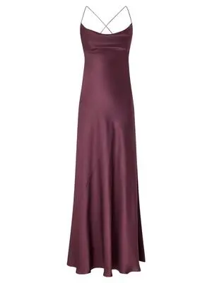Pinko Farro Satin Slip Dress - Red