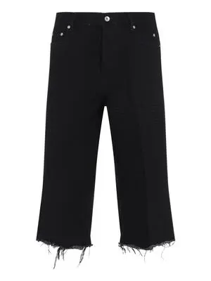 Rick Owens Bolan Cutoff Cotton Jeans - Black