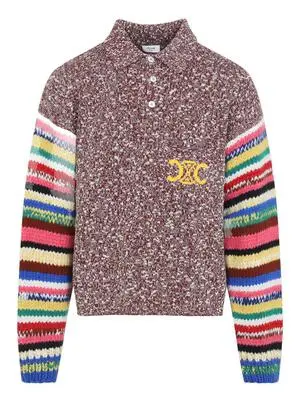 Celine Cotton Polo Shirt Summer - Multicolour