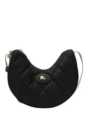 Burberry Burberry Horseshoe Quilted Crossbody Bag Black