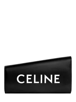 CELINE CELINE Asymmetric Clutch Pouch With Logo