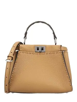 Fendi Peekaboo Mini Selleria Handbag - Cappuccrcc
