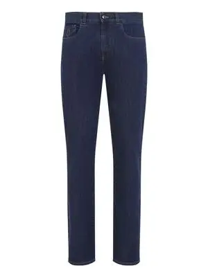 Canali Stretch Denim Jeans - Blue