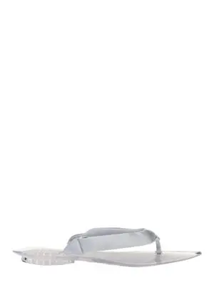 Alaïa ALAIA Invisible Padded Thong Sandals Argent